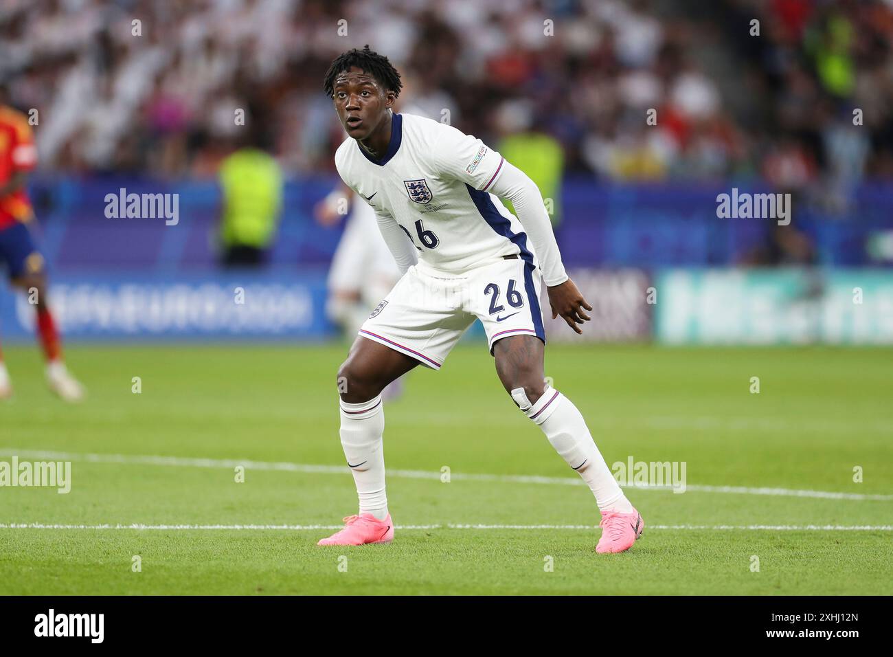 Berlin, Germany. 14th July, 2024. England Midfielder Kobbie Mainoo ...