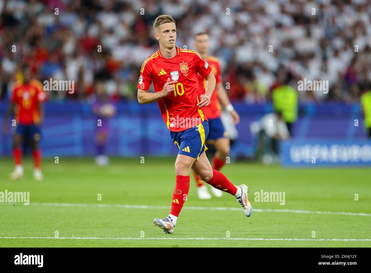 Berlin, Germany. 14th July, 2024. Spain Forward Dani Olmo Leipzig ...