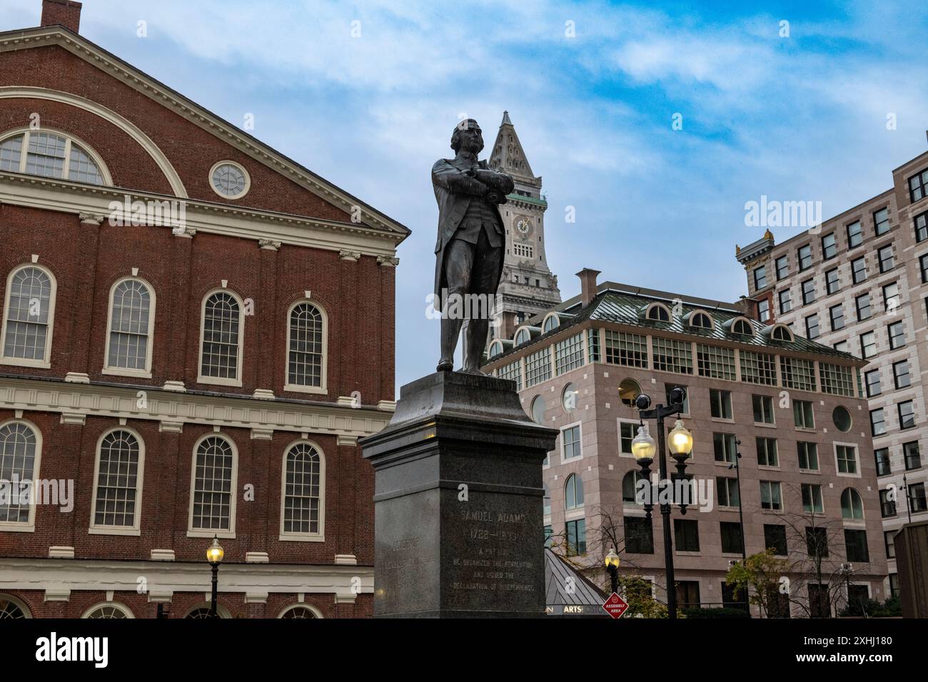 Boston, Massachusetts, USA - October 29, 2023: The Statue of Samuel ...