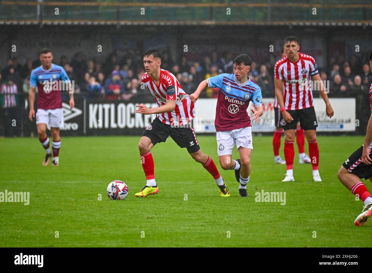 Sunderland AFC's Chris Rigg in action against South Shields FC Stock ...