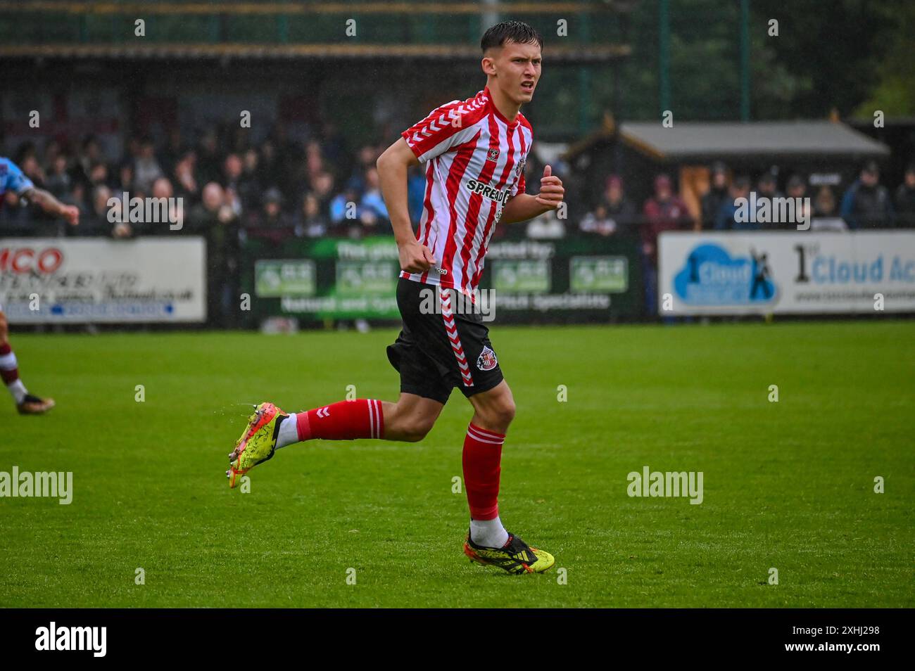 Sunderland AFC's Chris Rigg in action against South Shields FC Stock ...