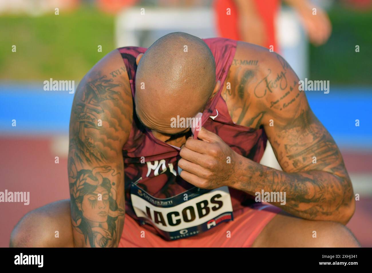 Test for Marcel Jacobs (Ita) ahead of the Paris 2024 Olympics on the ...