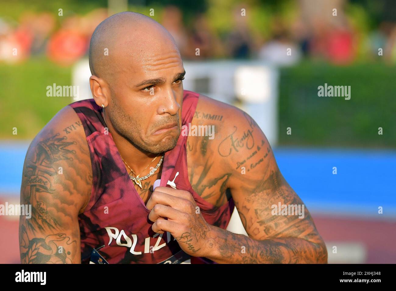 Test for Marcel Jacobs (Ita) ahead of the Paris 2024 Olympics on the ...