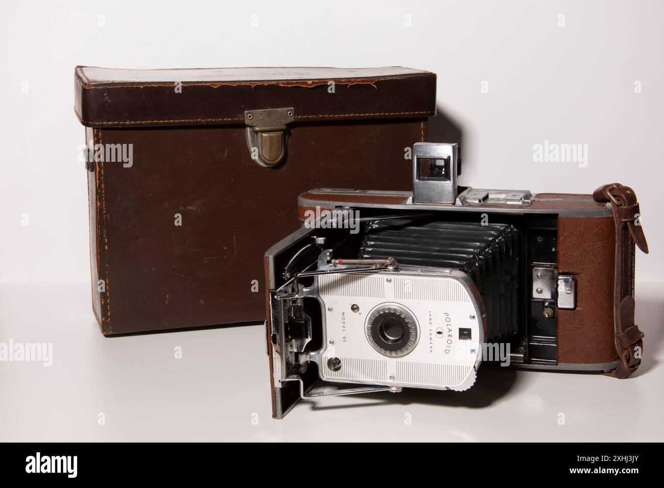 Vintage Polaroid Land Camera with Case Stock Photo - Alamy