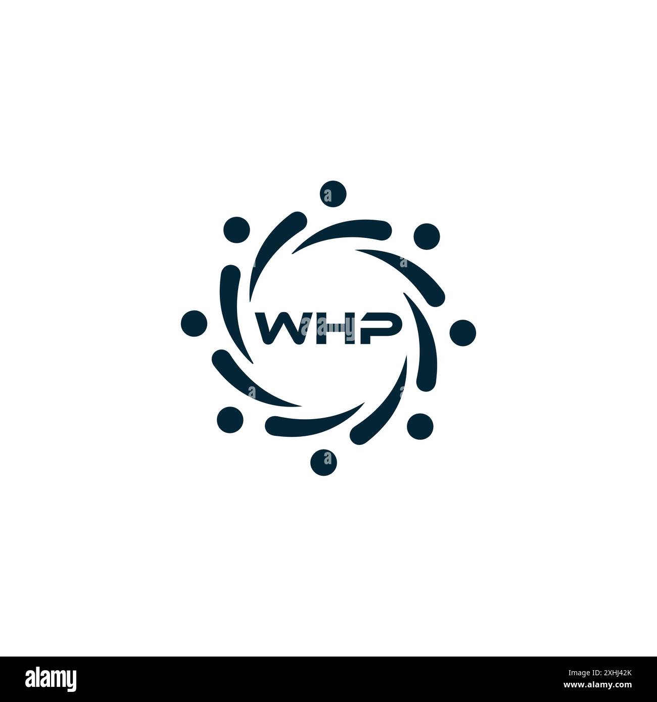 WHP logo. W H P design. White WHP letter. WHP, W H P letter logo design ...