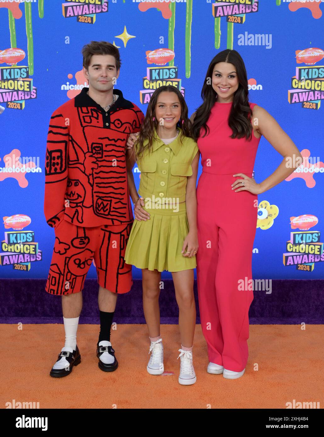 Santa Monica, USA. 13th July, 2024. SANTA MONICA, USA. July 13, 2024: Jack Griffo, Maya Le Clark ...