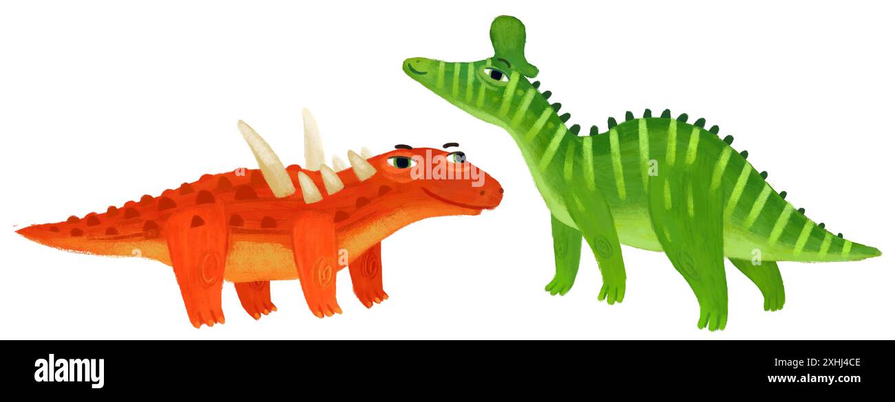 cartoon happy and funny colorful prehistoric dinosaur dino lambeosaurus ...