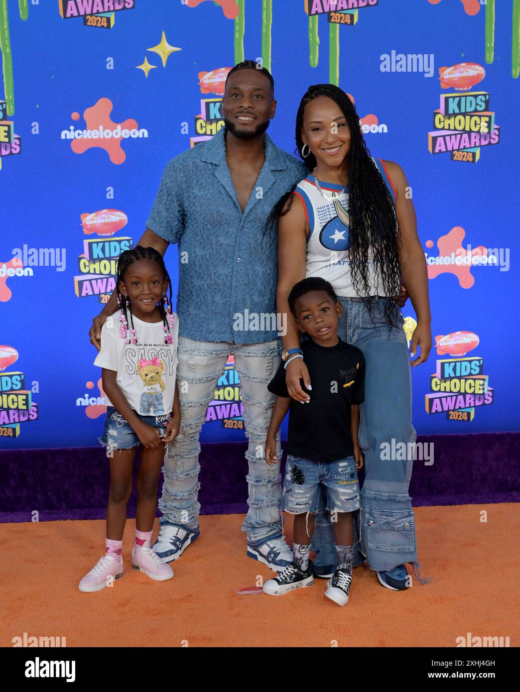 Santa Monica, USA. 13th July, 2024. SANTA MONICA, USA. July 13, 2024: Kel Mitchell, Asia Lee ...