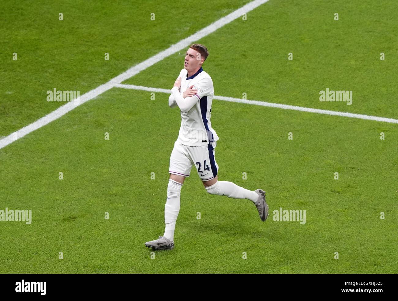 England's Cole Palmer celebrates scoring their side's first goal of the ...