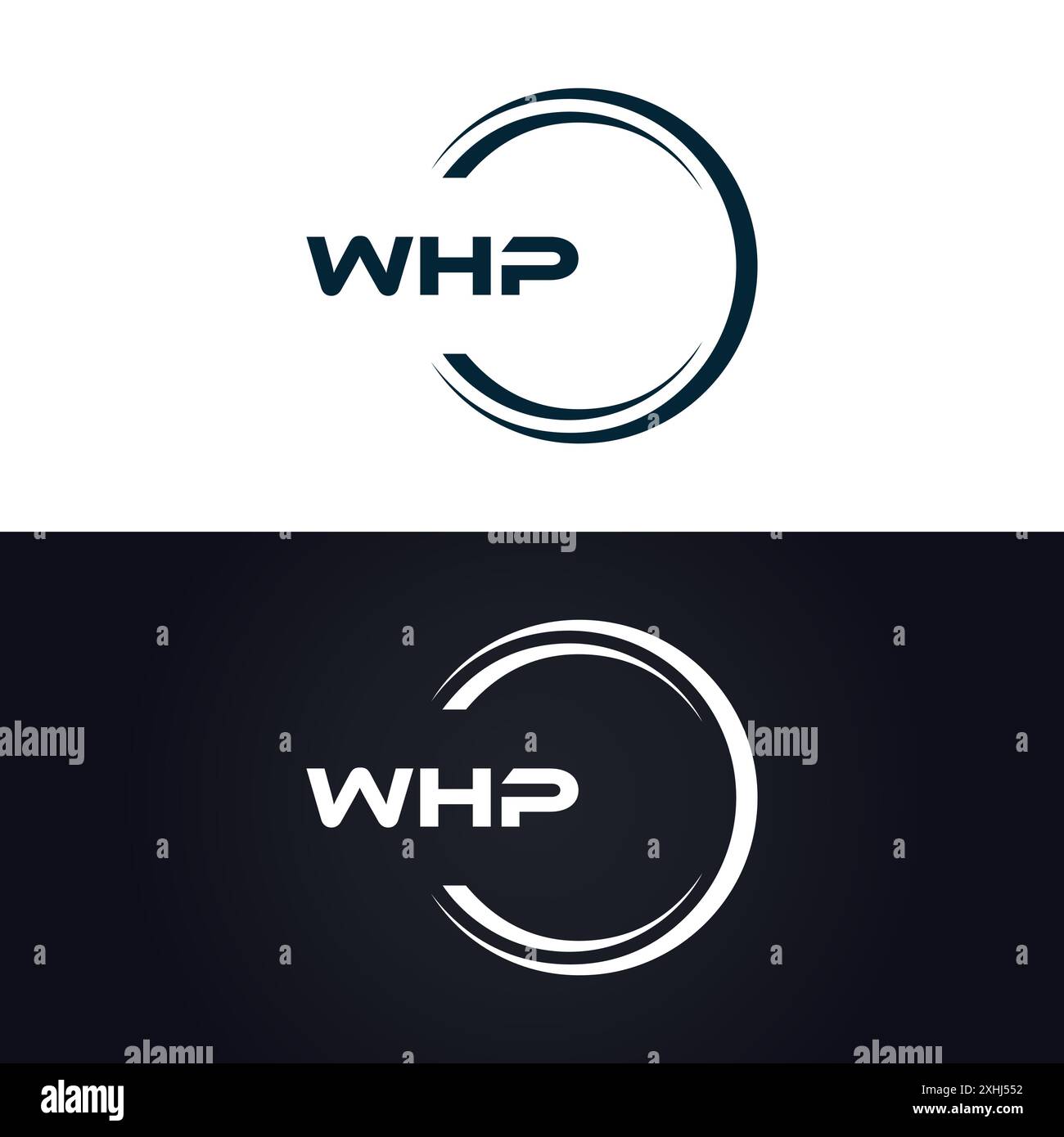 WHP logo. W H P design. White WHP letter. WHP, W H P letter logo design ...