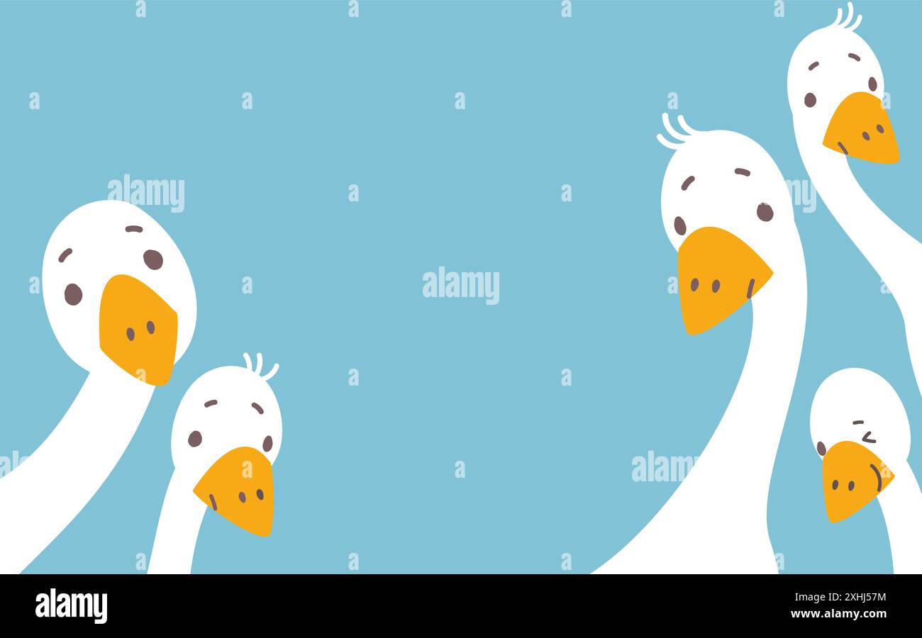 Cartoon illustration goose hi-res stock photography and images - Alamy