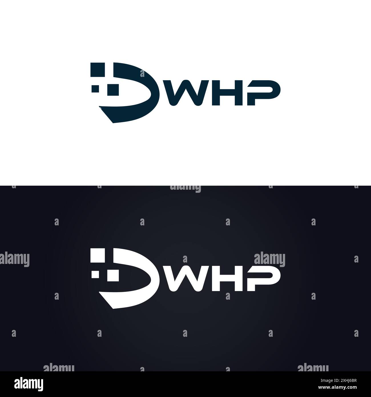 WHP logo. W H P design. White WHP letter. WHP, W H P letter logo design ...