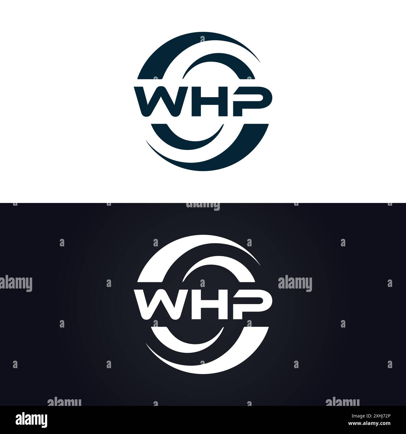 WHP logo. W H P design. White WHP letter. WHP, W H P letter logo design ...