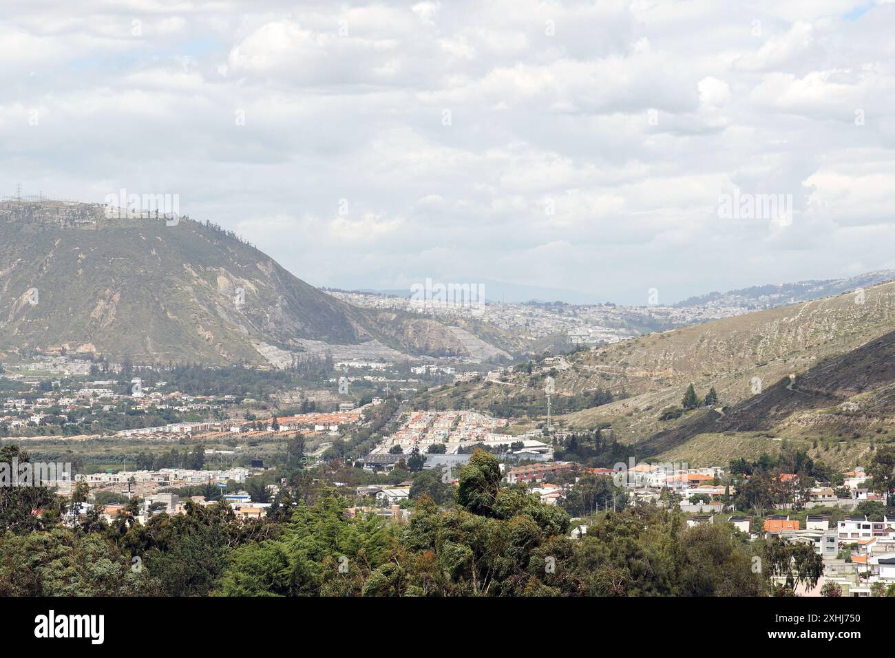 View from the Monument to the Equator, Ciudad Mitad del Mundo, Middle ...