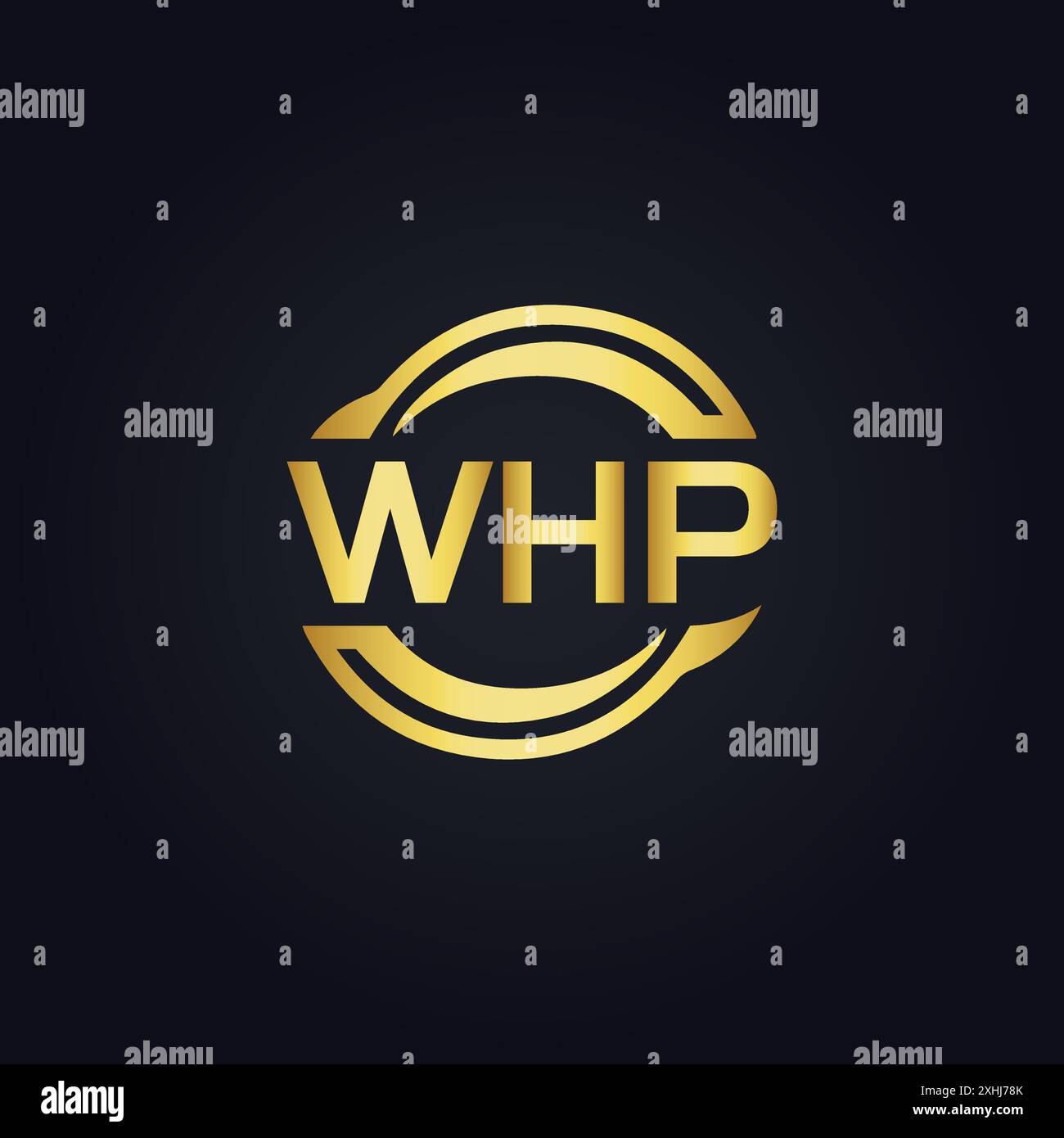 WHP logo. W H P design. White WHP letter. WHP, W H P letter logo design ...