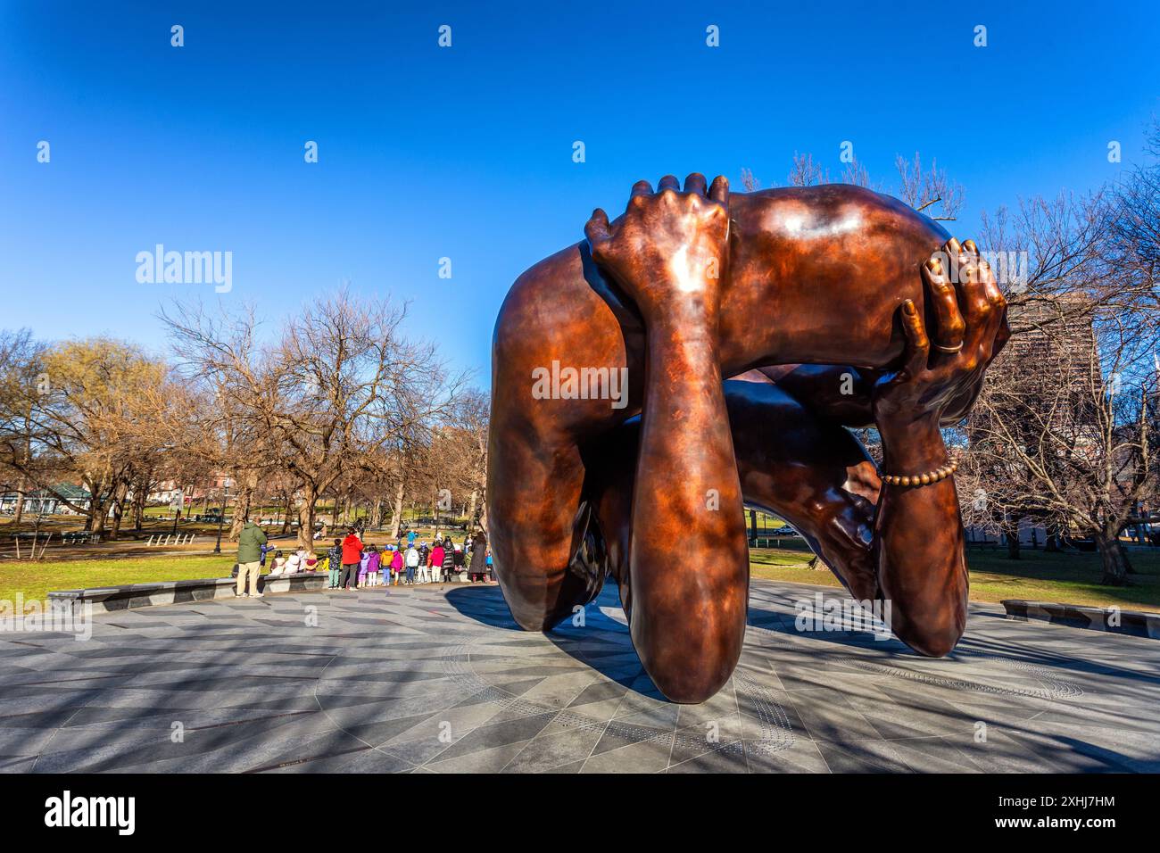 The Embrace is a sculpture commemorating Martin Luther King Jr. and ...