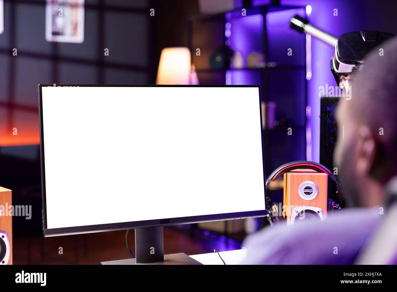 Player in rgb lit hi-res stock photography and images - Alamy