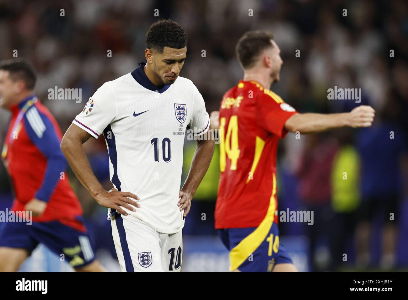 BERLIN - Jude Bellingham of England is disappointed during the UEFA ...