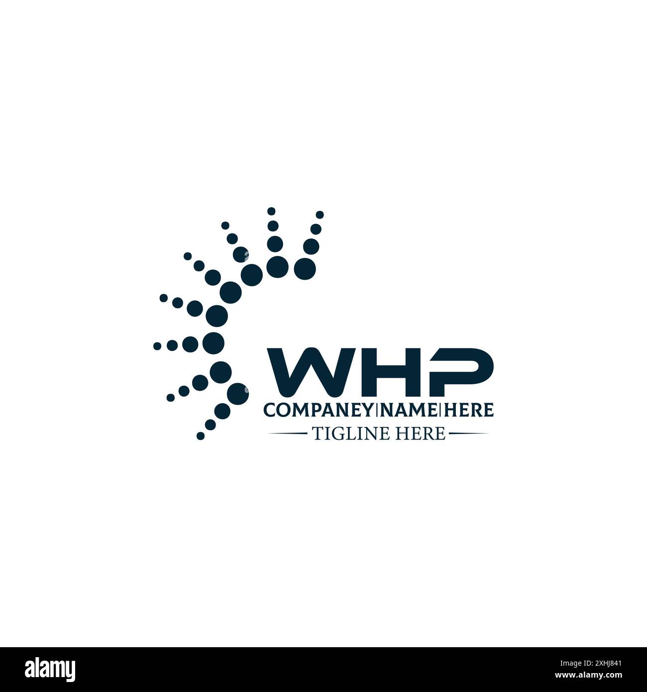 WHP logo. W H P design. White WHP letter. WHP, W H P letter logo design ...