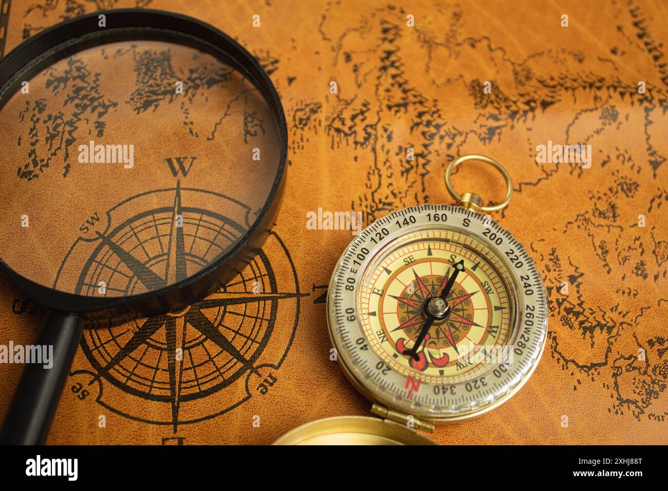 Old compass tool drawing vintage hi-res stock photography and images ...