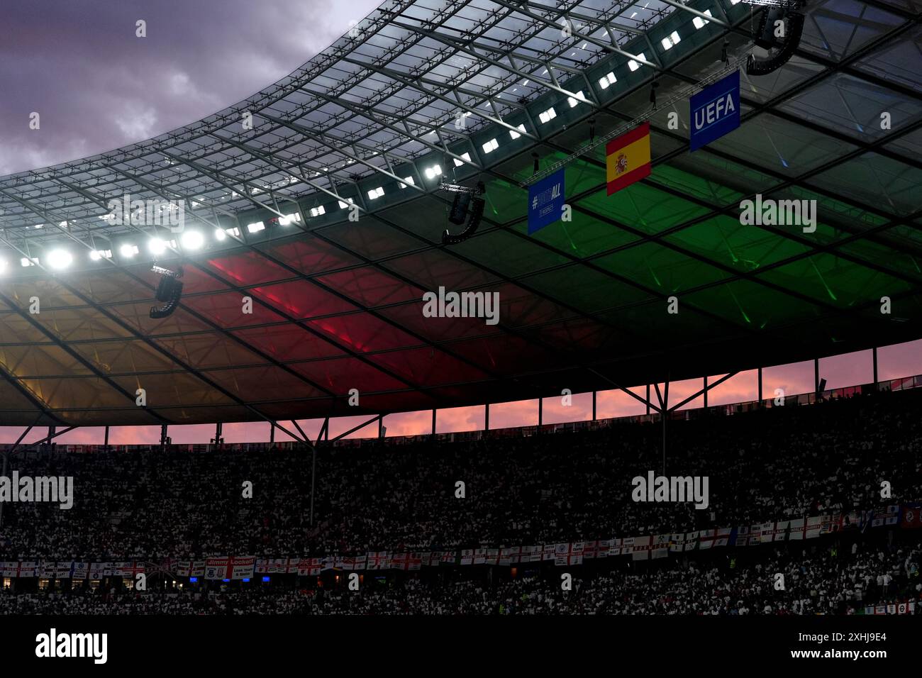 A general view of the Olympiastadion during the UEFA Euro 2024 final ...