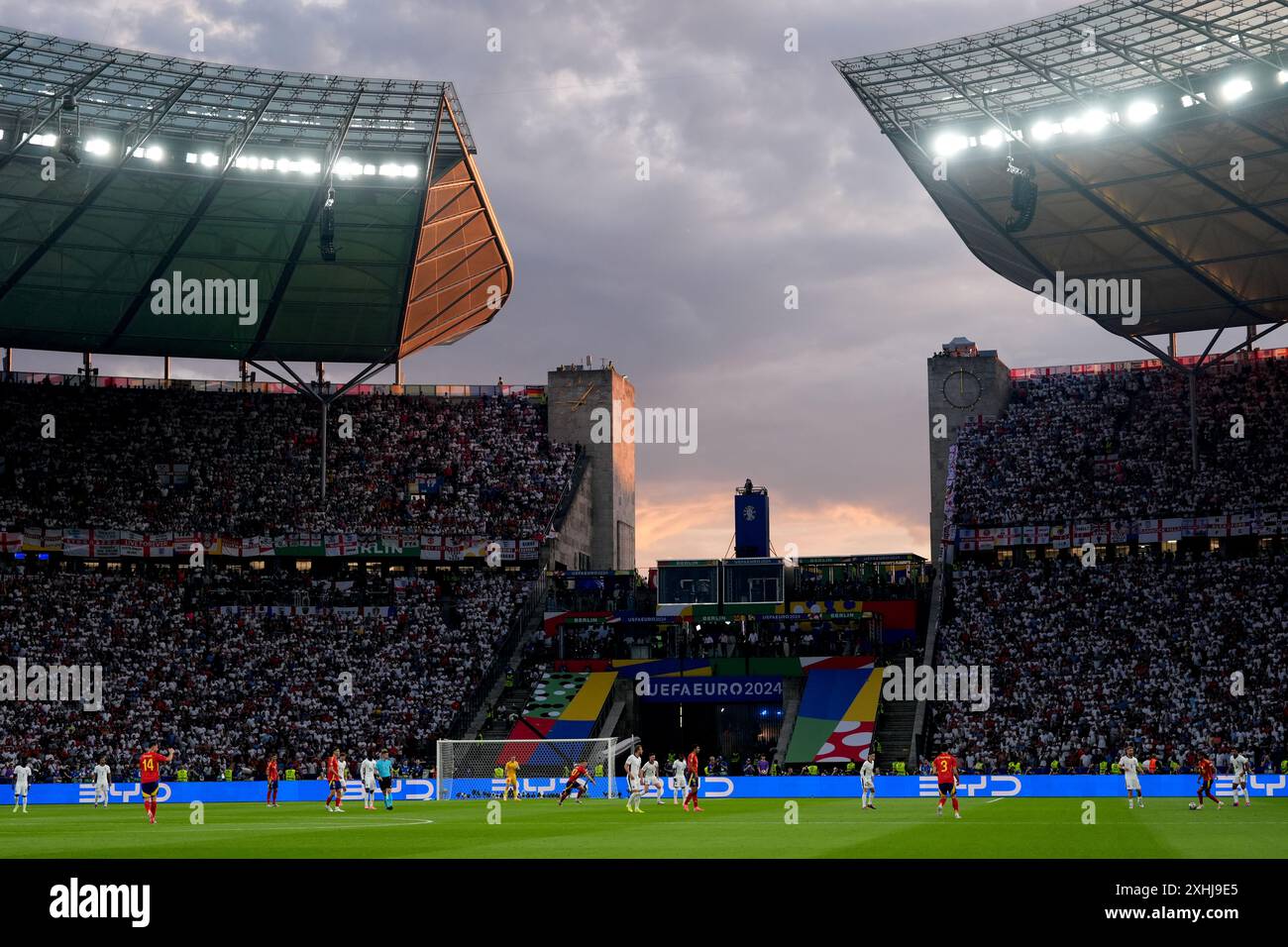 A general view of the Olympiastadion during the UEFA Euro 2024 final ...