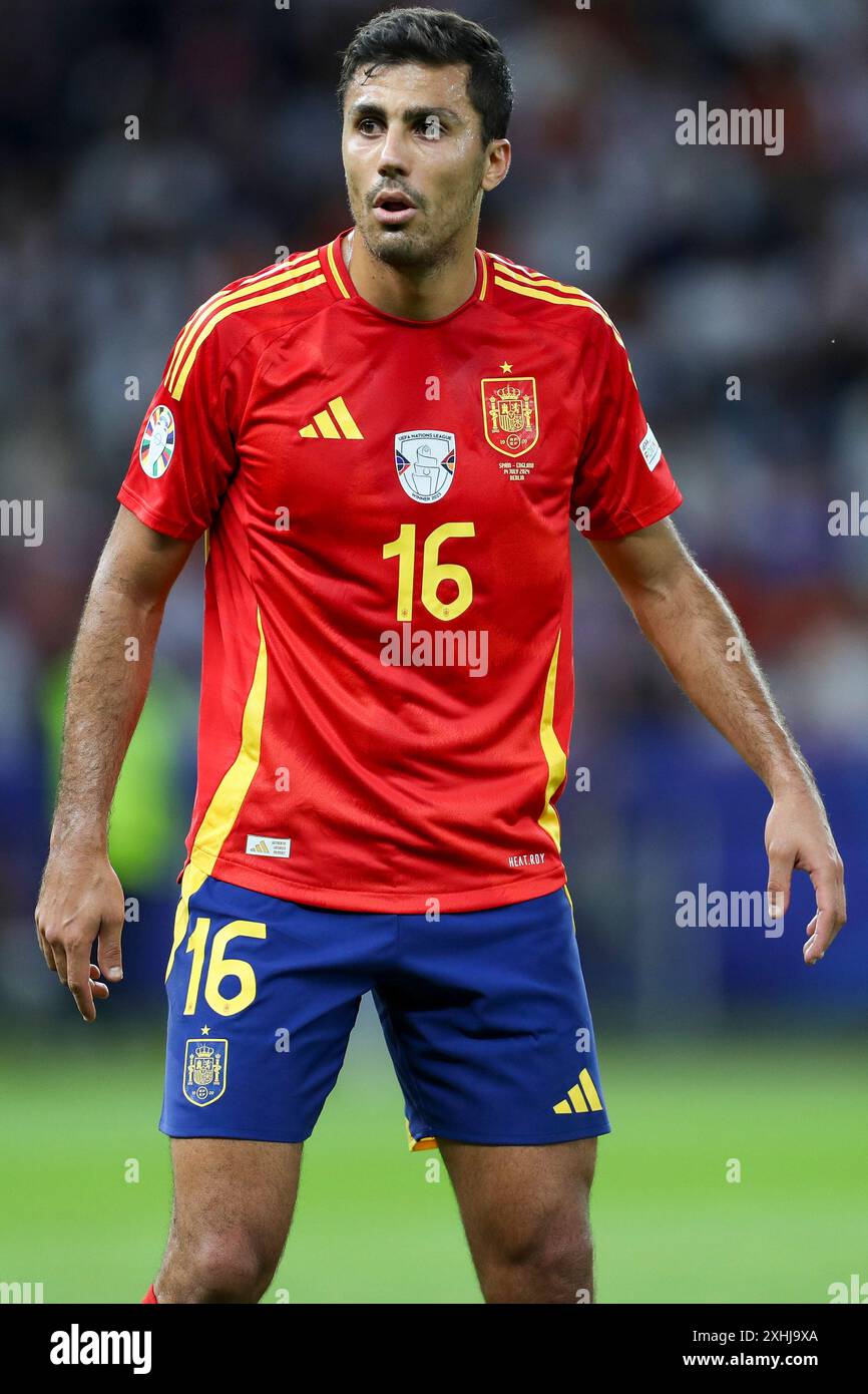 Berlin, Germany. 14th July, 2024. Spain Midfielder Rodri Manchester ...
