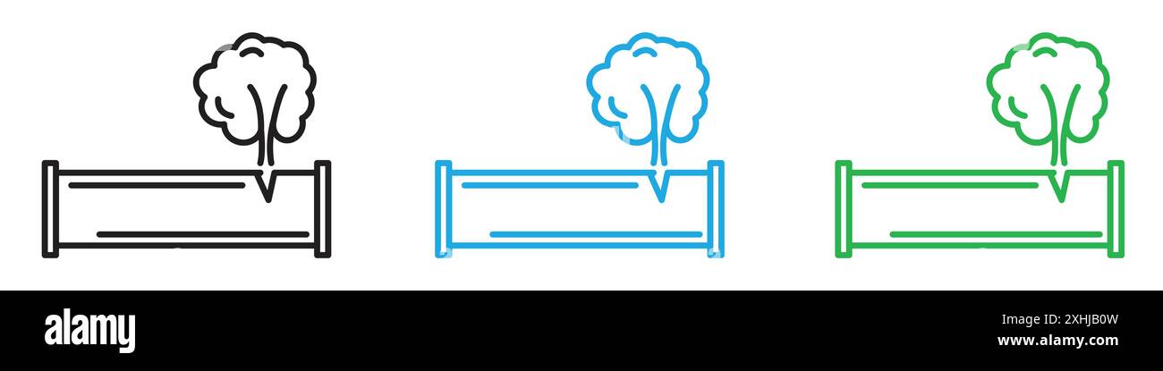 Corrosion rusty through valve tube steam gas leak pipeline icon Black ...