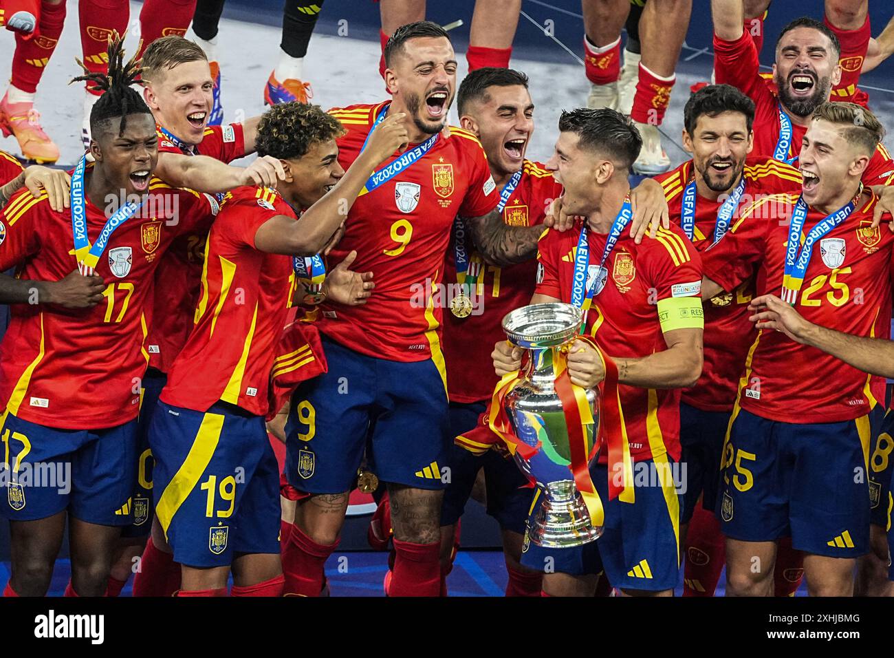 Berlin, Germany. 14th July, 2024. Soccer: European Championship, Spain ...