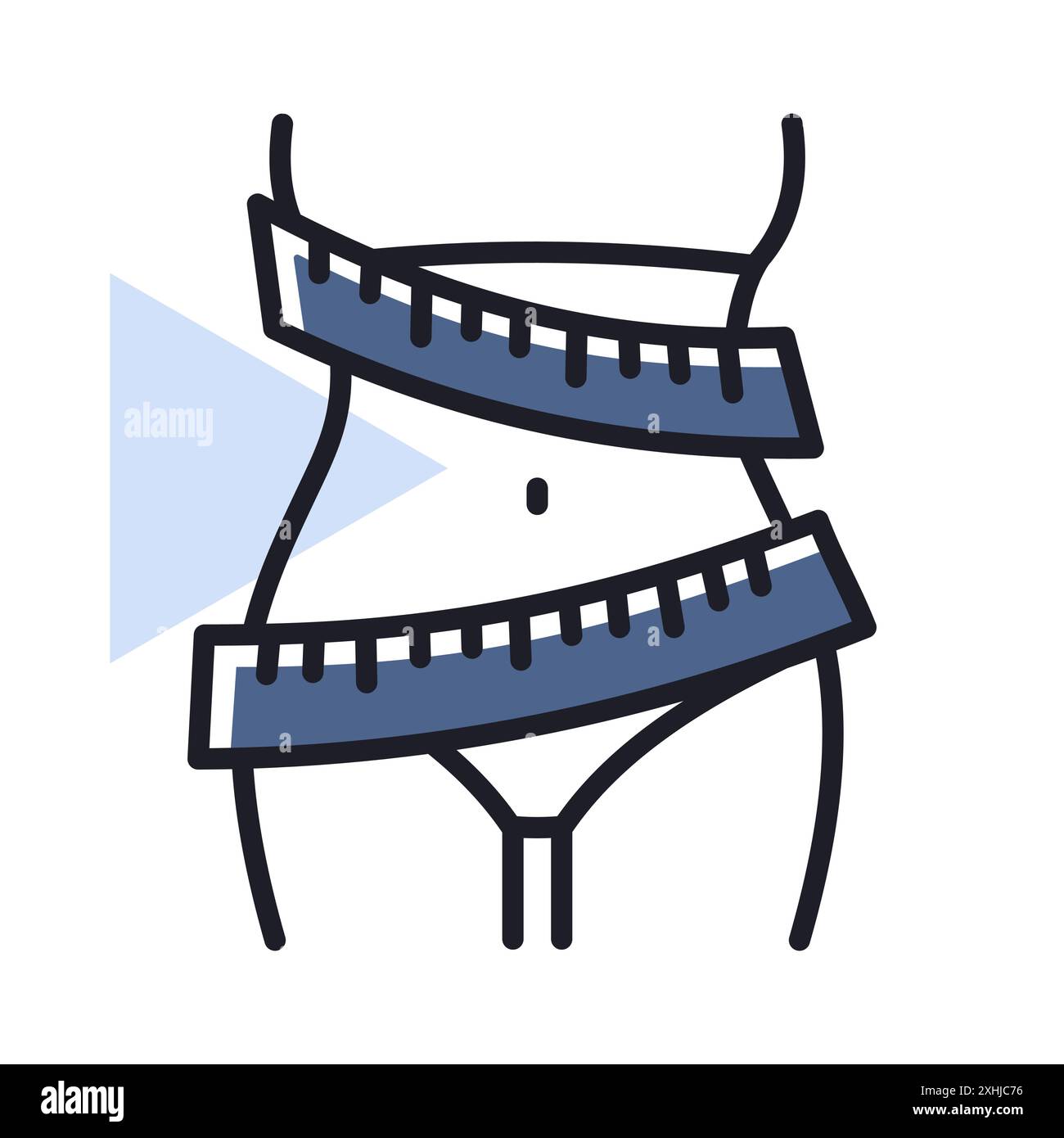 Women tape measure Stock Vector Images - Alamy
