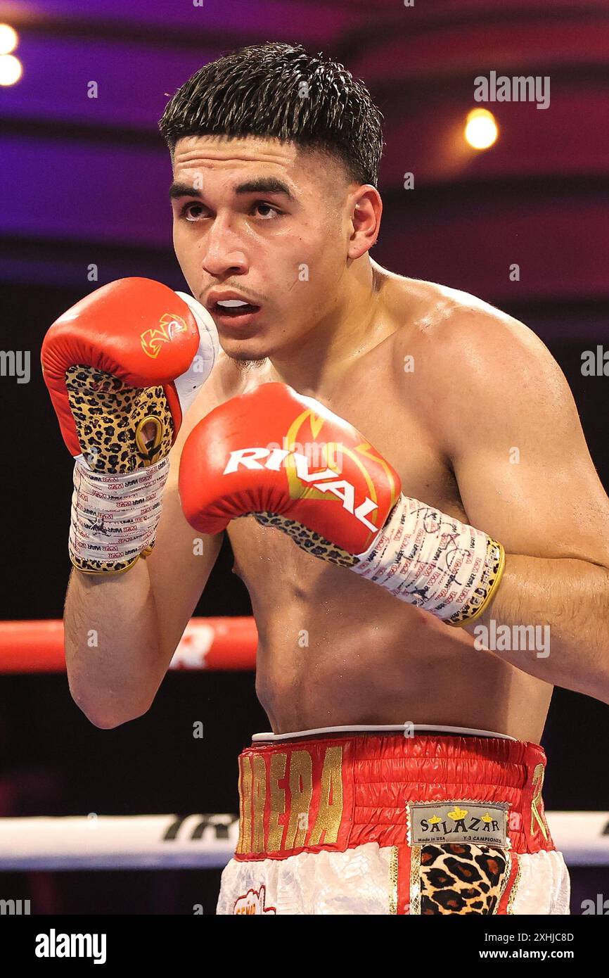 Art Barrera Jr. 13th July, 2024. in action during his Welterweight ...