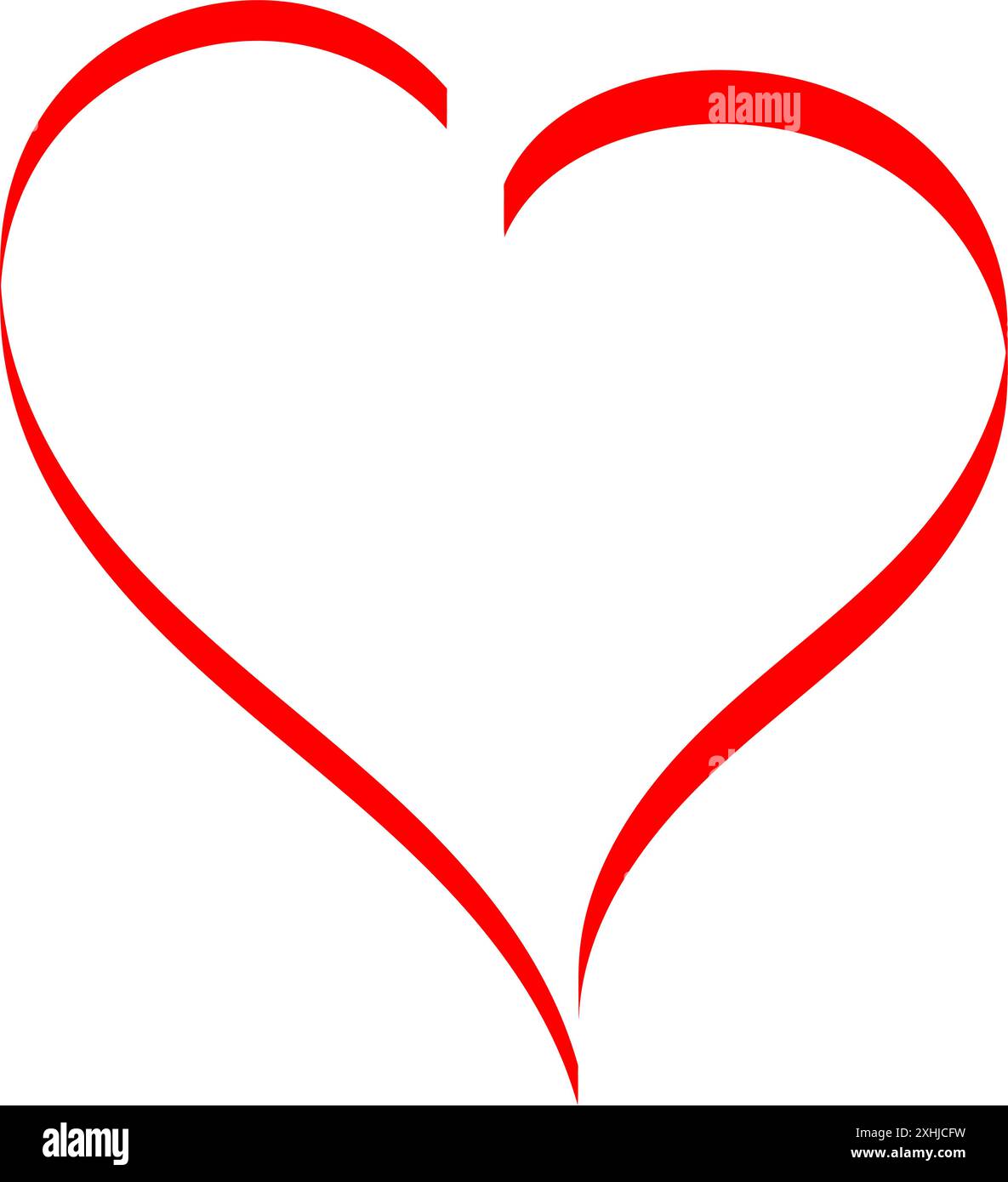 Collection of Love Heart Symbol Icons. Love Illustration Set with Solid ...