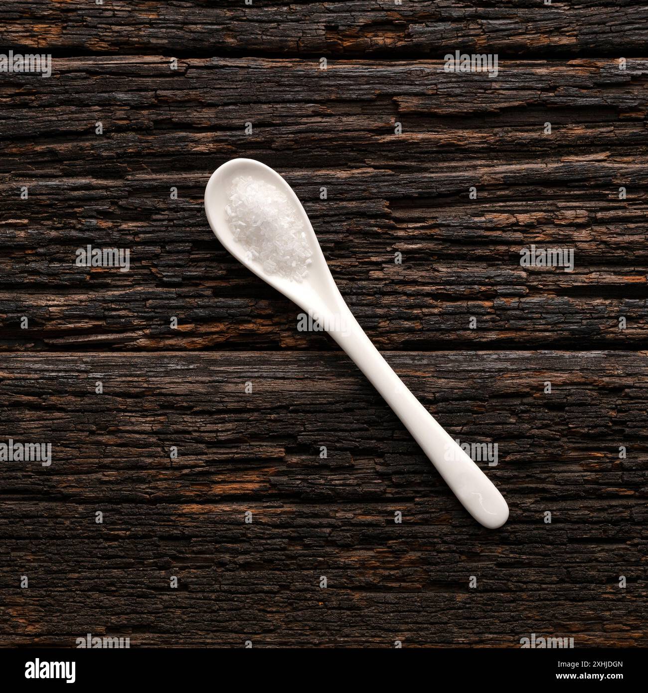 Magnesium chloride in spoon - chemical component Stock Photo - Alamy