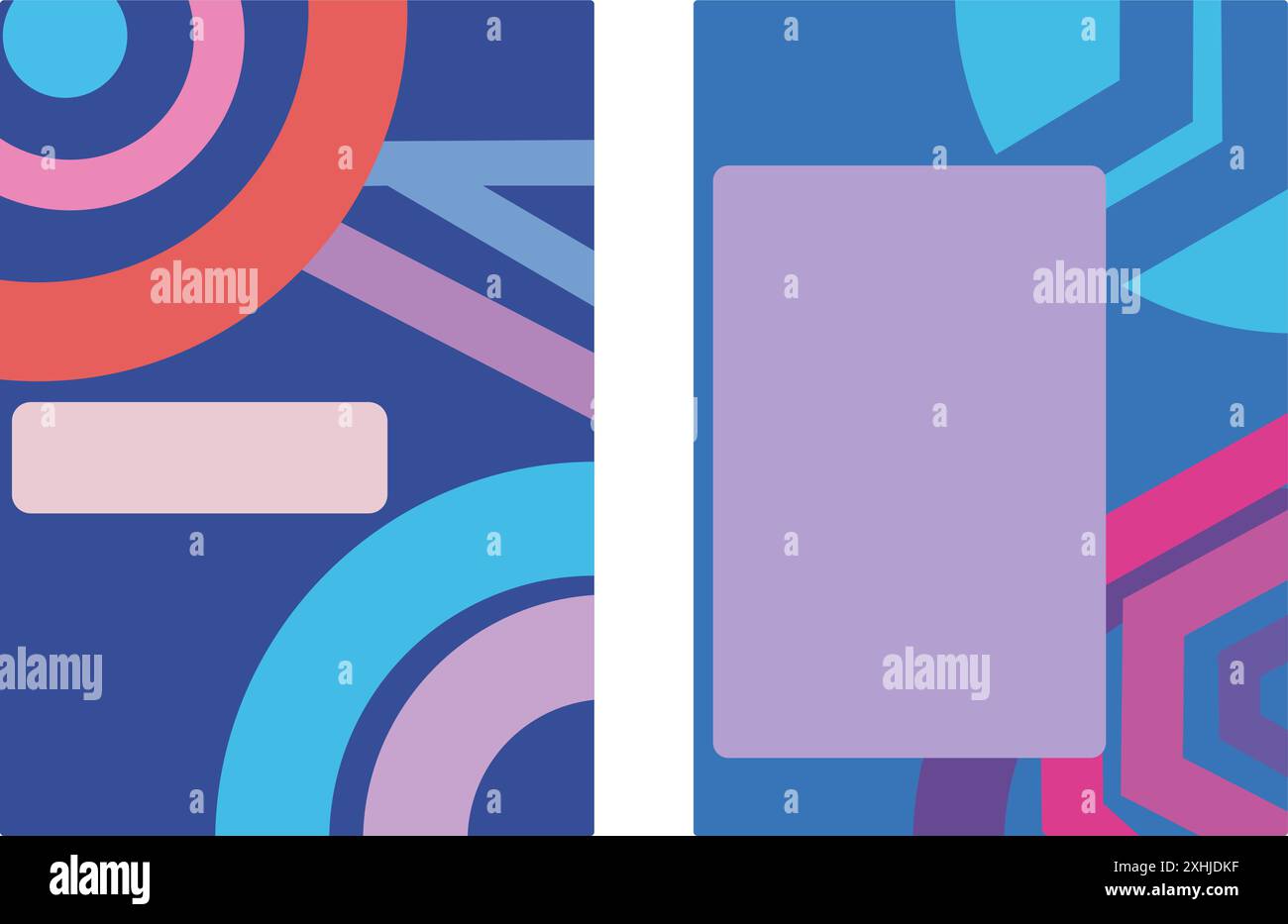 The notebook is blue with a purple spine Stock Vector Image & Art - Alamy