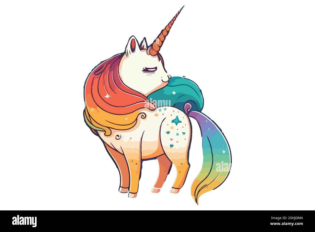 Caticorn vector illustration Stock Vector Image & Art - Alamy
