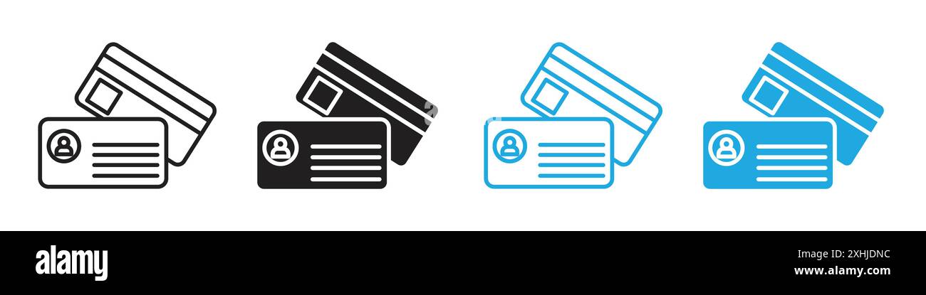 Personal documents icon Black line art vector in black and white ...