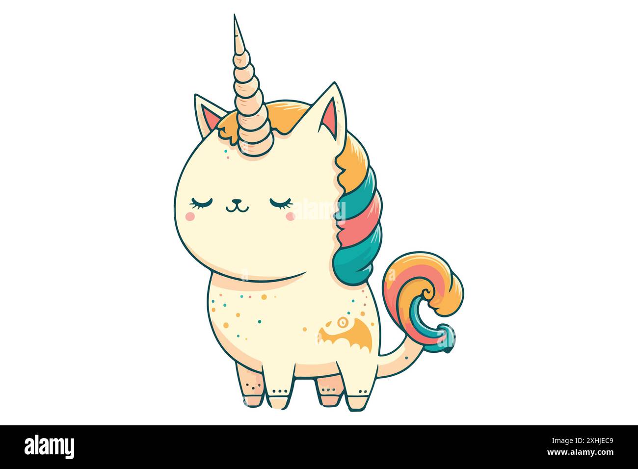 Caticorn vector vectors hi-res stock photography and images - Alamy