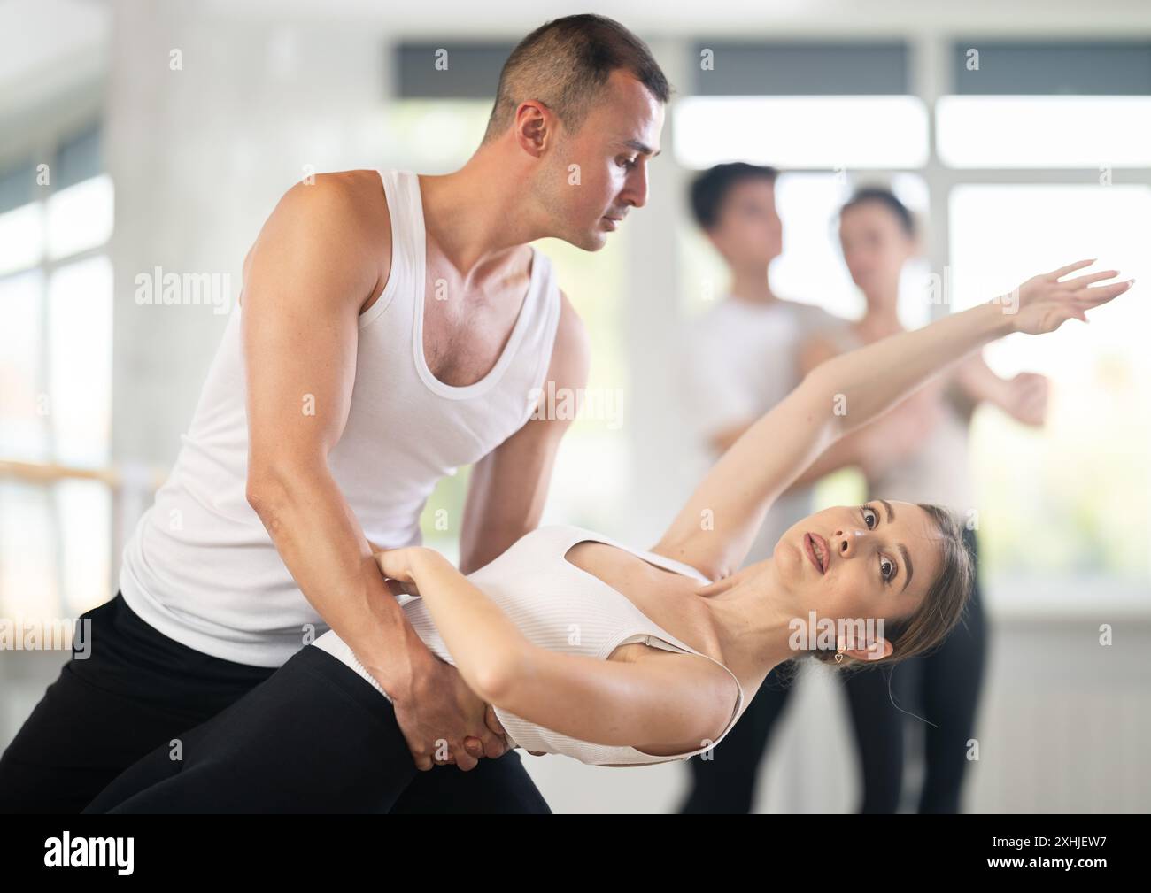 Male ballet dancer arabesque hi-res stock photography and images - Alamy