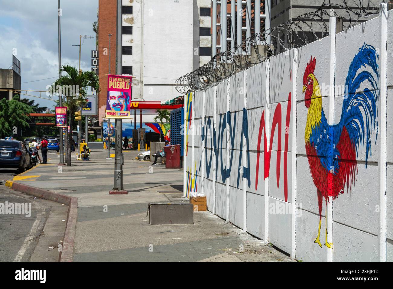 Caracas, Distrito Capital, Venezuela. 14th July, 2024. Billboards and ...