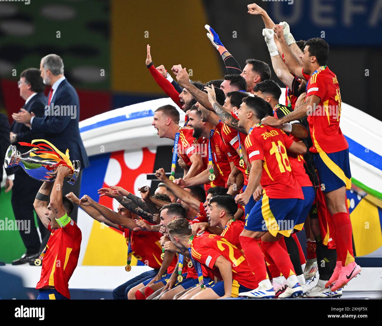 Berlin, Germany. 14th July, 2024. Soccer, UEFA Euro 2024, European ...