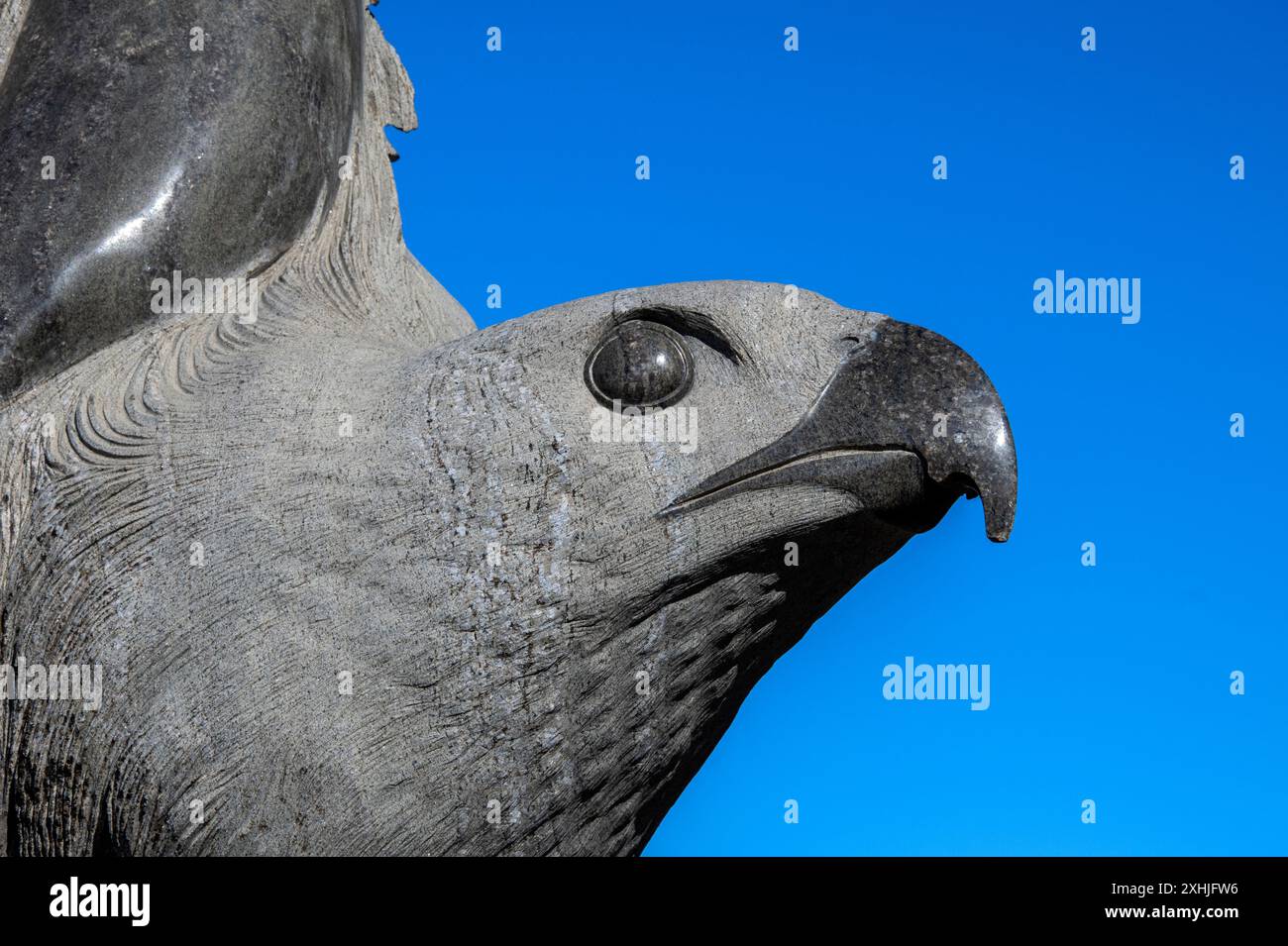 Hawk sculpture celebrating Inuit culture and reclaiming Inuit homeland ...