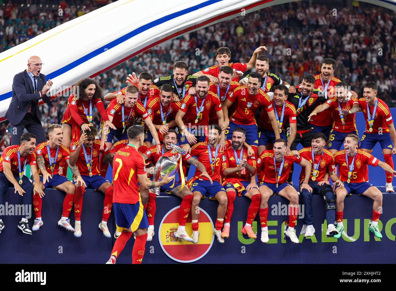 Berlin, Germany, 14, July, 2024. Spain National Team celebrates wining ...