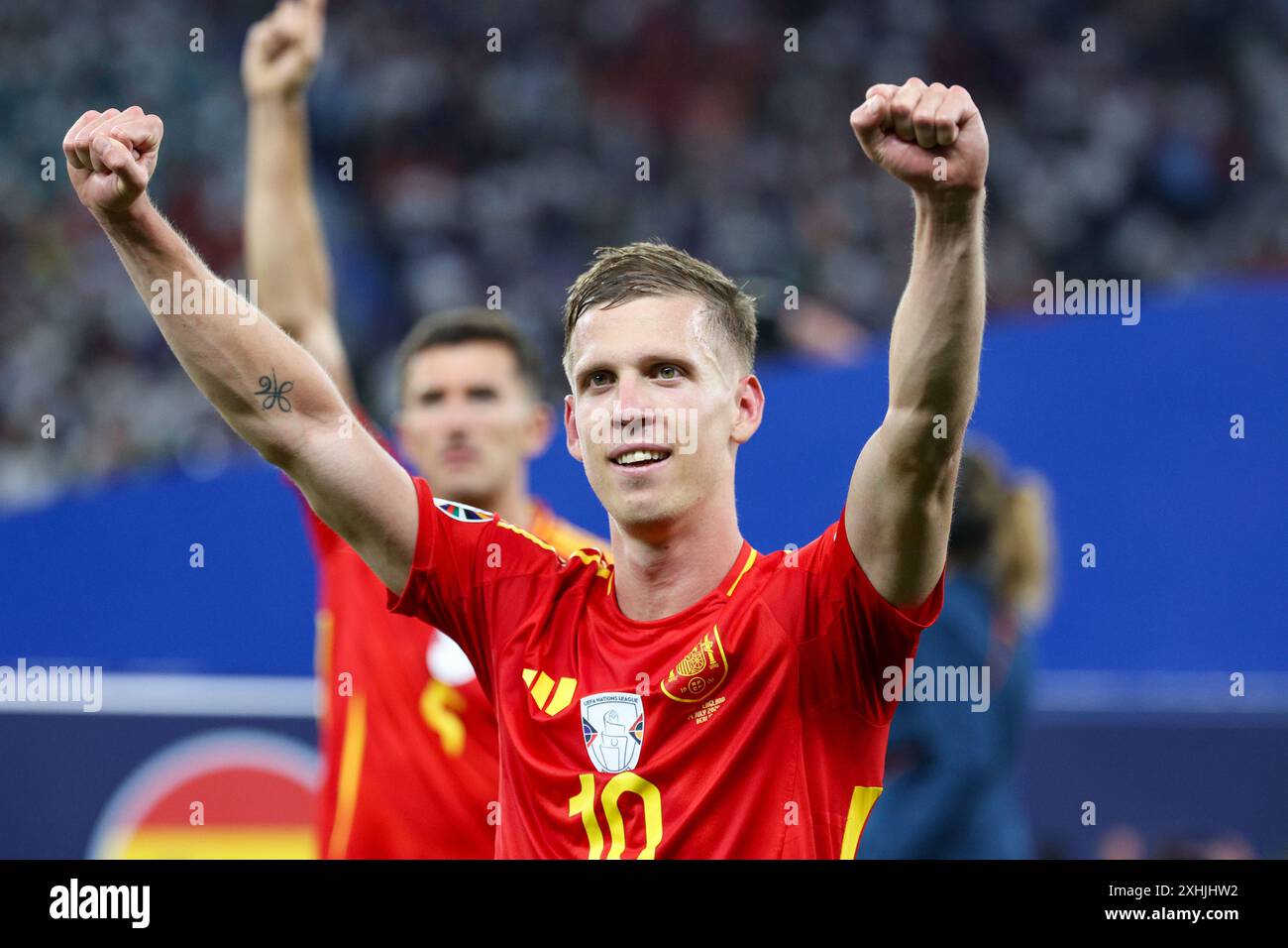 Berlin, Germany, 14, July, 2024. Dani Olmo celebrates during the match ...