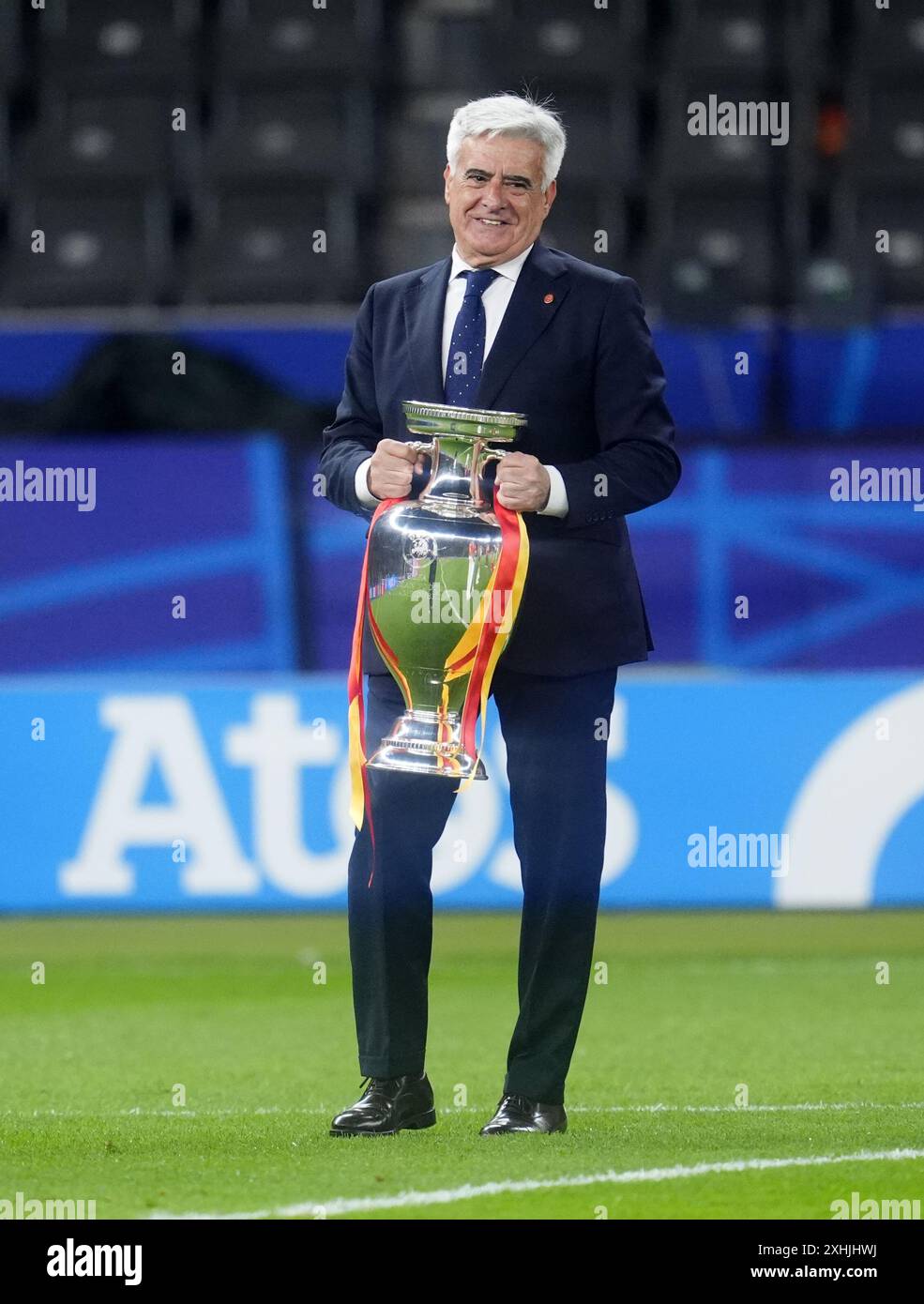 Royal Spanish Football Federation President Pedro Rocha celebrates with ...