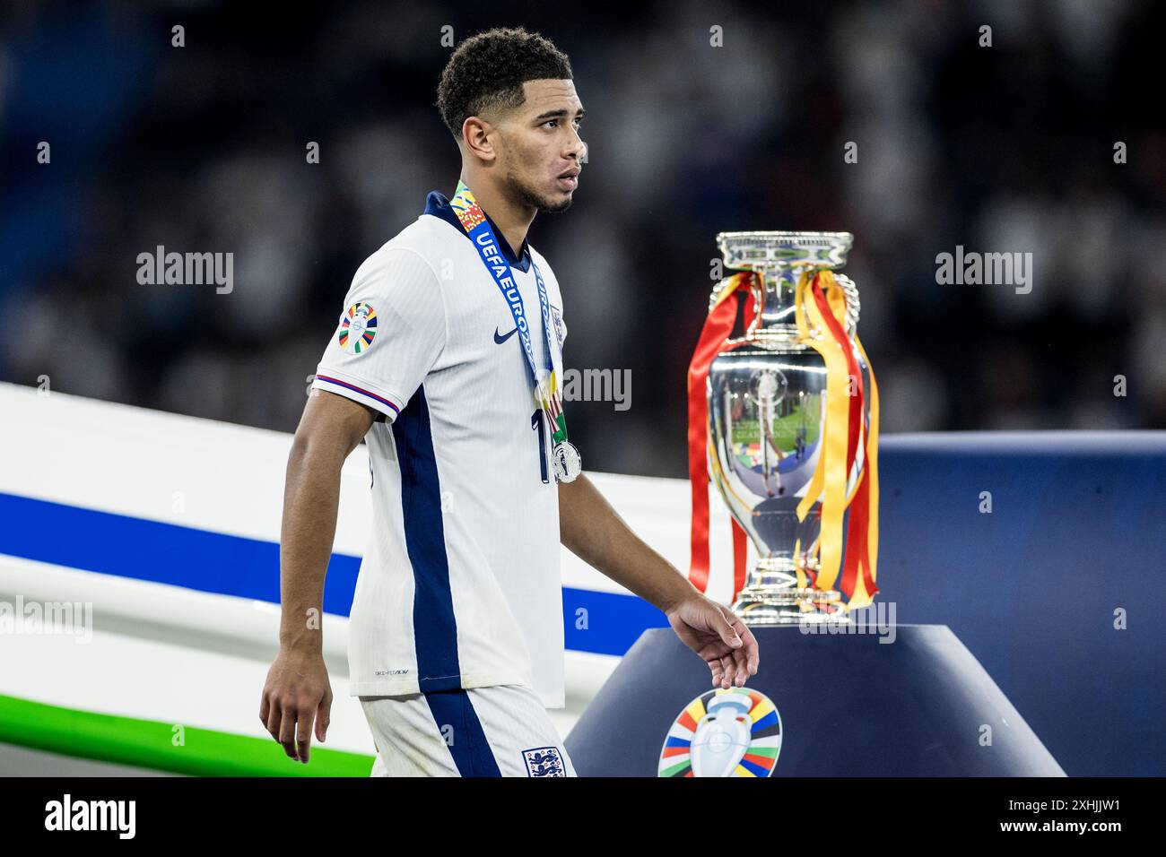 Berlin, Germany. 14th July, 2024. Jude Bellingham (10) of England is ...
