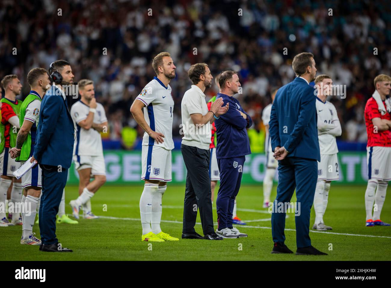 Berlin, Germany. 14th Jul 2024. Harry Kane (ENG) Gareth Southgate (England) Spain - England ...