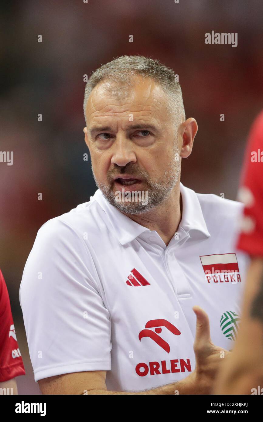 Coach Nikola Grbic of Poland seen during the Hubert Wagner Memorial ...