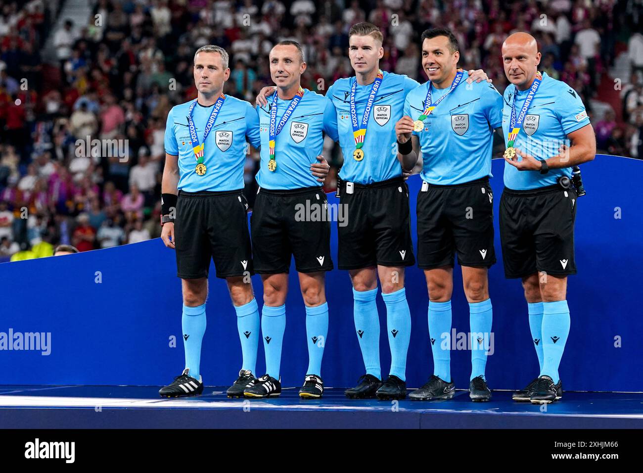 Berlin, Germany. 14th July, 2024. BERLIN, GERMANY - JULY 14: Referees ...