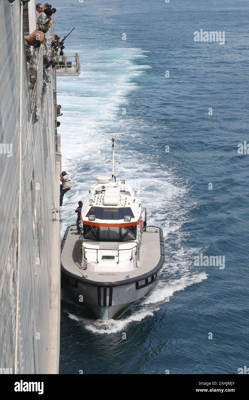 KINGSTON, Jamaica (July 13, 2024) Sailors, assigned to Spearhead-class ...