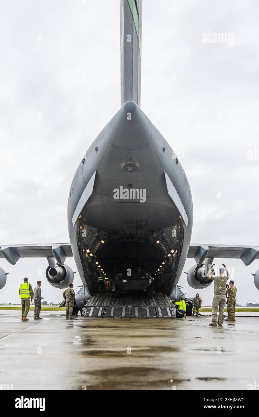 U.S. Air National Guardsman with 446th Airlift Wing and a Royal ...